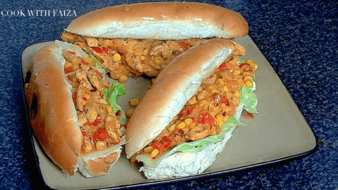 FOOT LONG CHICKEN SANDWICH - Cook With Faiza